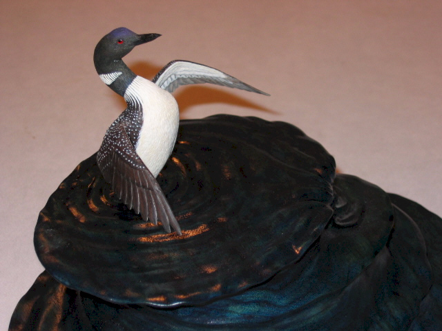 The Artistry - 2005 Miniature Common Loon Sculpture - LoonLady.com
